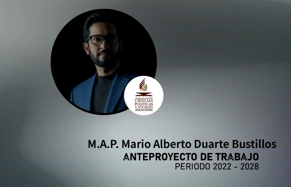 Mario Duarte Bustillos es el nuevo director de Ciencias Políticas de la ...